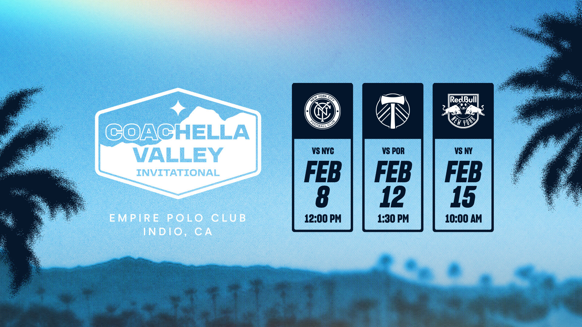 San Diego FC transmitirá los partidos del Coachella Valley Invitational ...